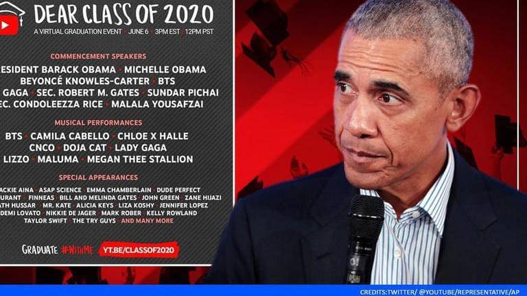 'Dear Class of 2020': Barack Obama to headline YouTube virtual ...