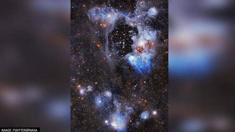 NASA Hubble shares incredible image of mysterious 'superbubble' in N44 ...