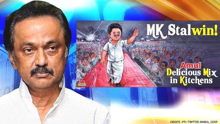 Amul Topical's special doodle congratulates MK Stalin on electoral win ...