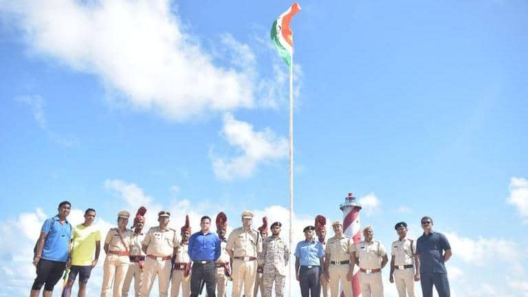 Special Flag hoisting ceremony in Indira Point as part of Independence ...