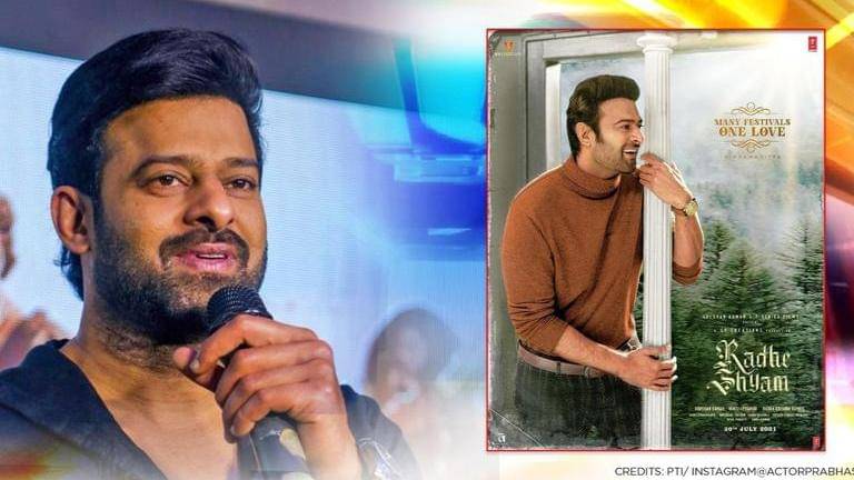 'Radhe Shyam' makers unveil new poster, Prabhas aces retro look ...