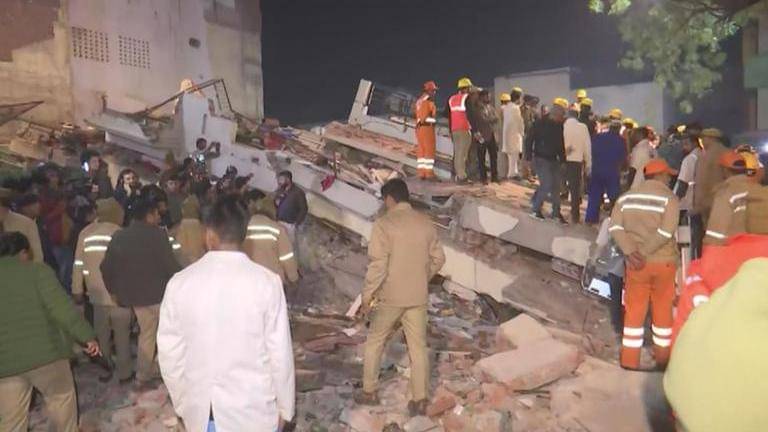 Lucknow building collapse: Around 12 rescued, search operations ...