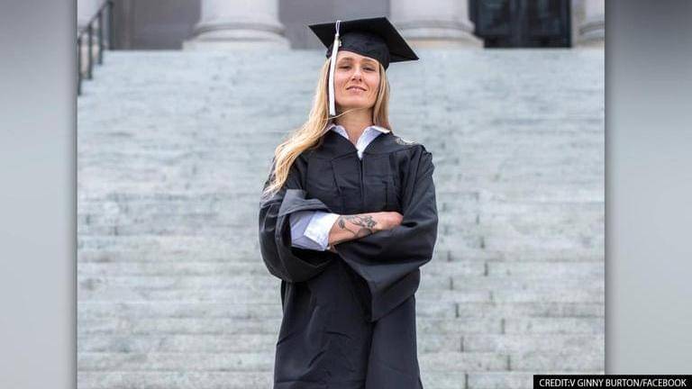 US woman overcomes drug addiction and graduates from university, shares ...