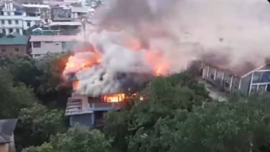 Massive Fire Breaks Out in Building at Manipur Secretariat Complex ...