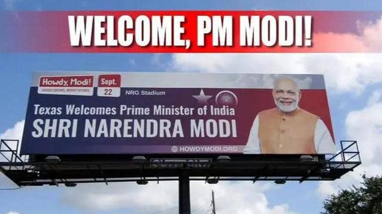 Howdy Modi event: Houston welcomes PM Modi through digital billboards ...