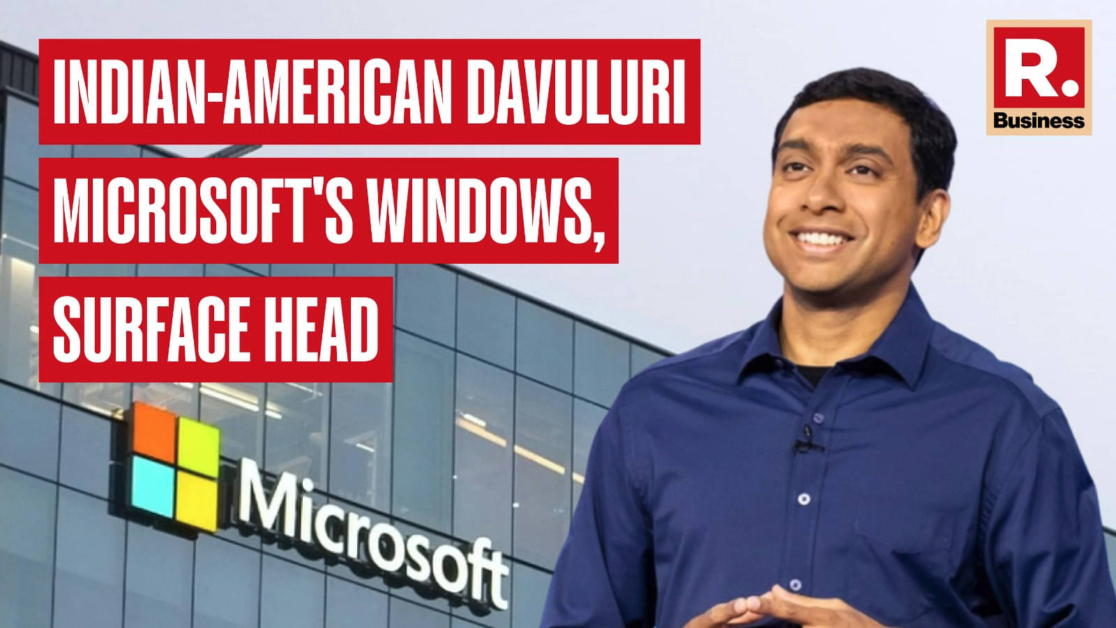 Indian-American Pavan Davuluri to head Microsoft's Windows and Surface divisions | Republic Business