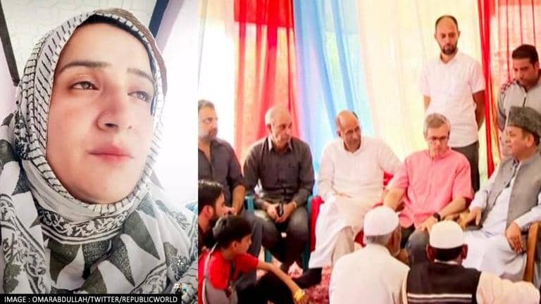 Omar Abdullah visits murdered Amreen Bhat's house; slams Centre but ...