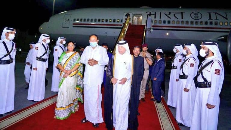 VP Naidu accorded with Guard of Honour in Doha; receives warm welcome ...