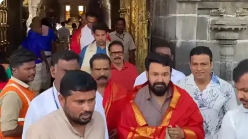 Mohanlal Offers Prayers At Tirumala Tirupati Temple After Announcing ...