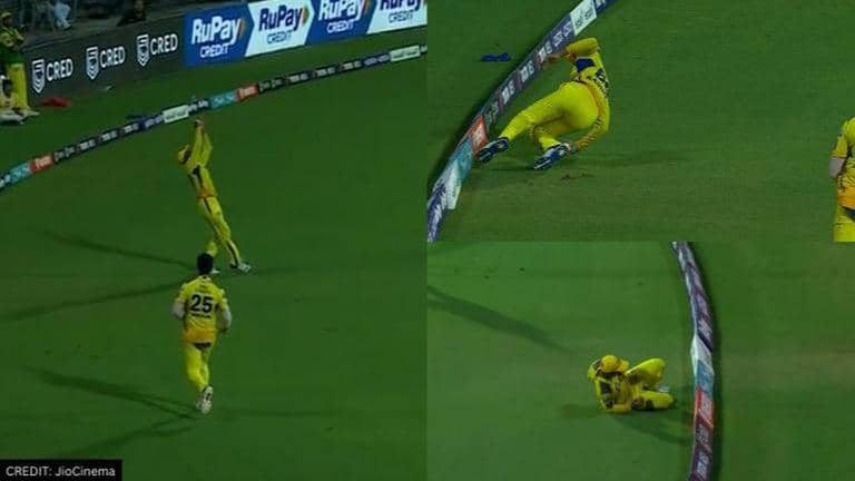 IPL 2023: Shaik Rasheed grabs physics defying catch to dismiss Jitesh ...