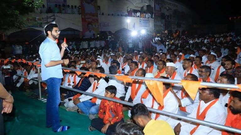 Shiv Sena (UBT) leader claims stones pelted at Aaditya Thackeray’s ...