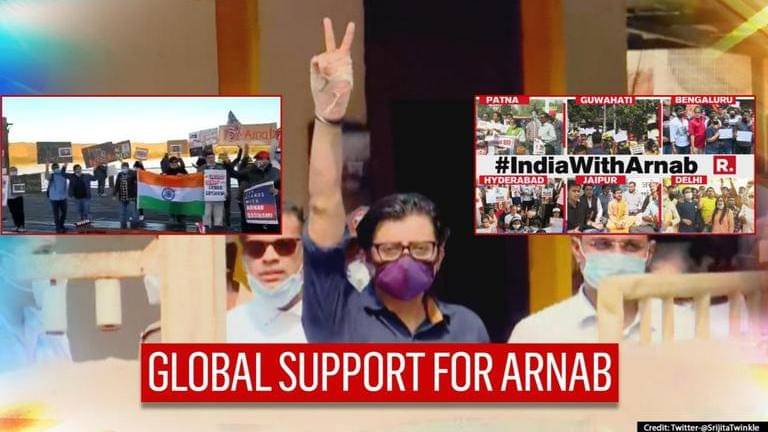 Tsunami of global support for Arnab Goswami; 'Release Arnab' protests ...