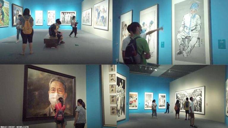 China propagates its fight against COVID-19 in latest art exhibition ...