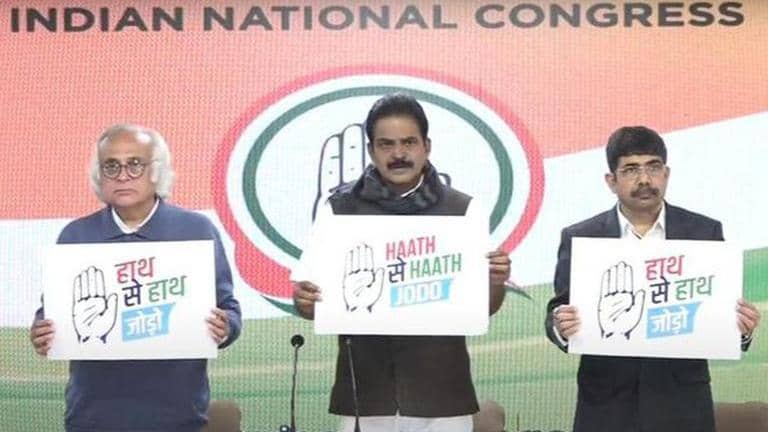 Congress unveils logo of ‘Haath se Haath Jodo’ campaign; says it's ...