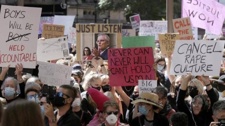Thousands of women in Australia protest against sexual violence and ...
