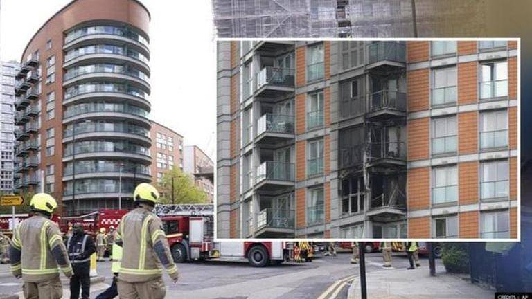 London: Fire at high-rise causes multiple injuries, residents criticise ...