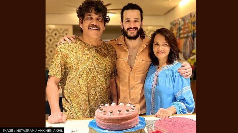 Nagarjuna celebrates 63rd birthday with wife Amala & son Akhil, family ...