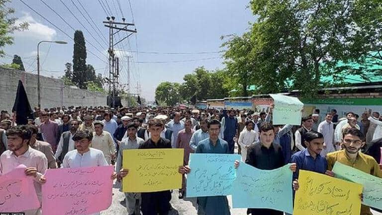 In Pakistan's Khyber Pakhtunkhwa, local tribes stage protest over ...