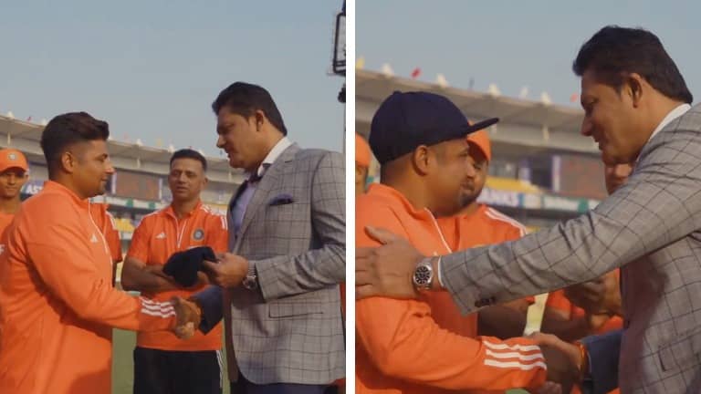 WATCH | Anil Kumble's HEART-POUNDING speech to Sarfaraz Khan on his ...