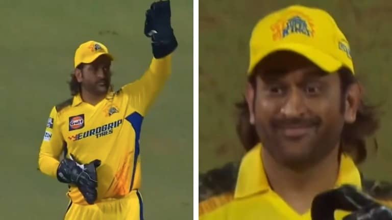 MS Dhoni's comic realization of not being the CSK captain anymore in IPL 2024 opener vs RCB ...