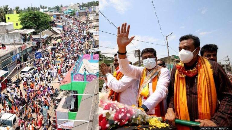 Odisha: Dharmendra Pradhan, Sambit Patra hold roadshow in Pipili ...