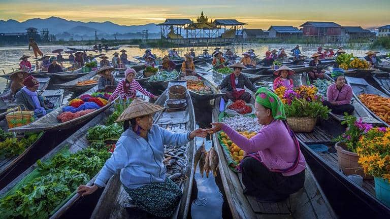 Dal Lake to Pattaya, 7 floating markets in Asia that you should visit ...