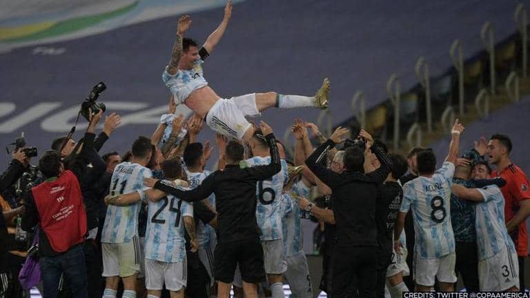 Copa America: Lionel Messi sheds tears of joy as he slays Maracana ...
