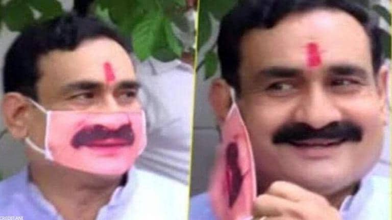 MP Home Minister gives personal spin to Covid PPE; sports mask with own ...
