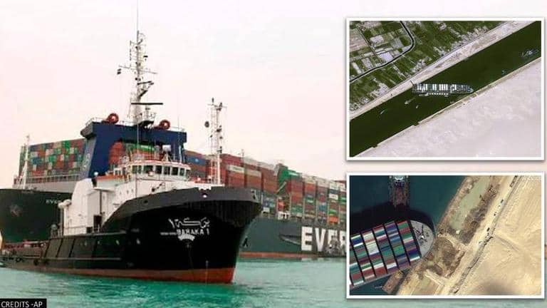 Suez Canal breakthrough? Giant container ship 'partially refloated ...
