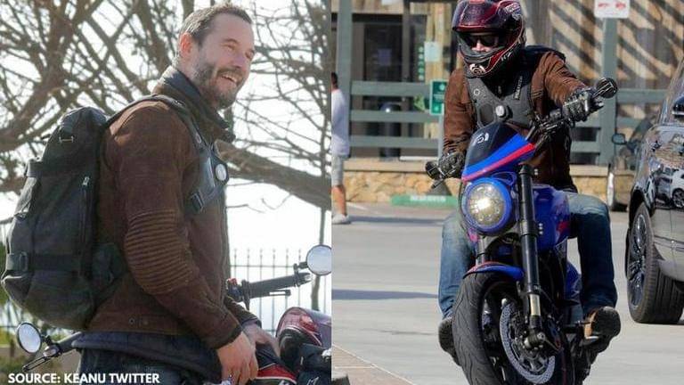 Keanu Reeves taking a break from riding, gets chatty with fans while ...