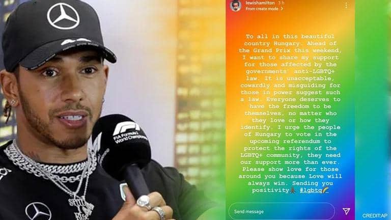 Lewis Hamilton voices support for Hungary's LGBTQ community in his ...