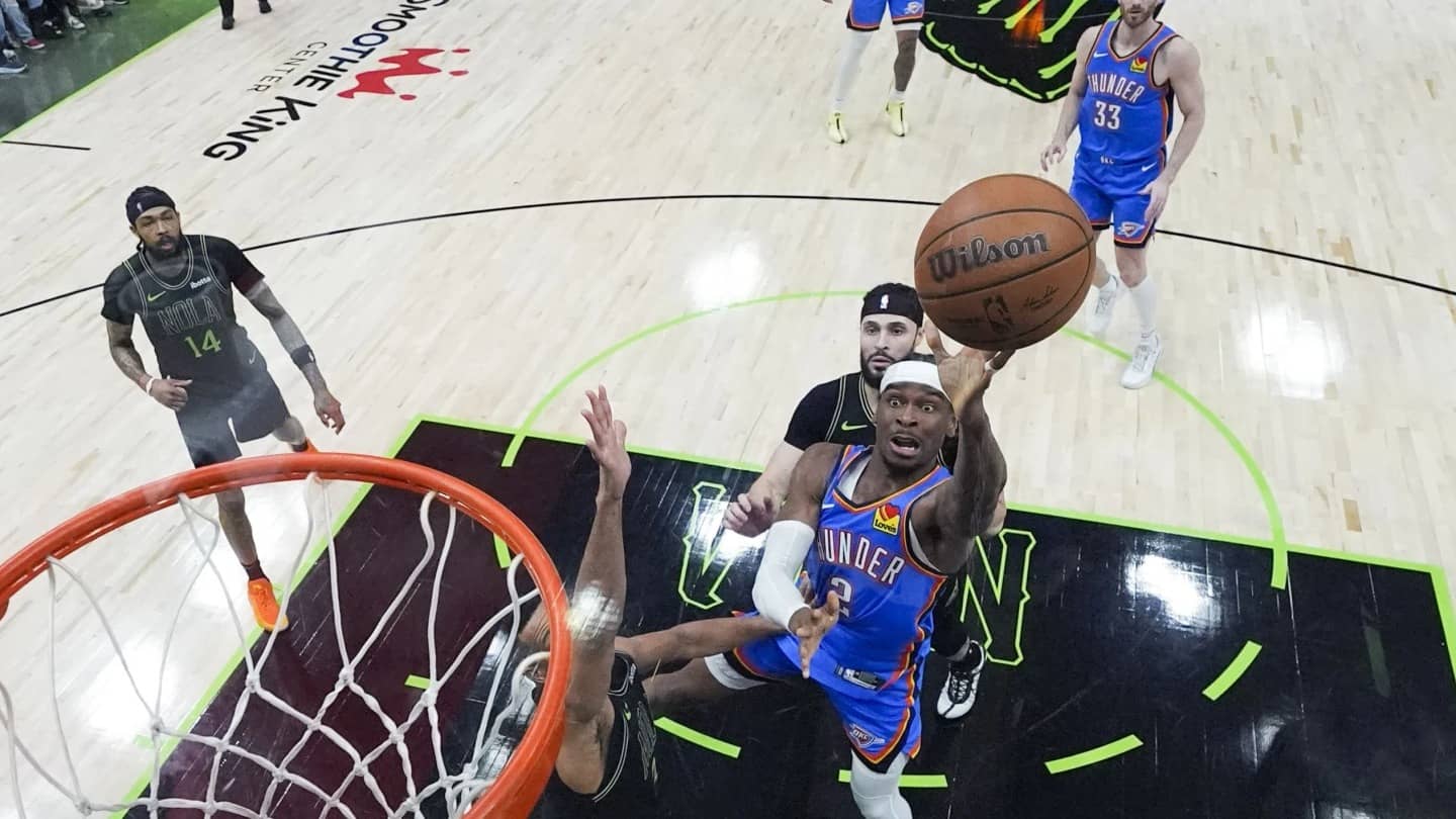 NBA Playoffs: Shai Gilgeous-Alexander led OKC Thunder sweep New Orlean ...