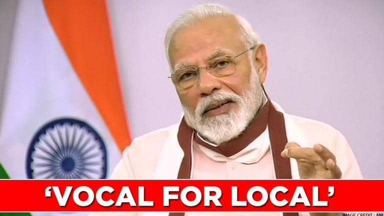 PM Modi coins 'Vocal for Local', appeals to citizens to buy & campaign ...