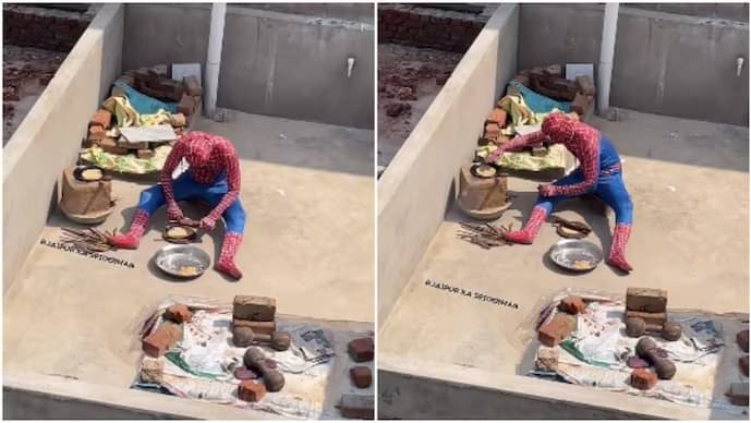 Jaipur's "Spider-Man" Makes Delicious Roti on Rooftop, Video Goes Viral ...