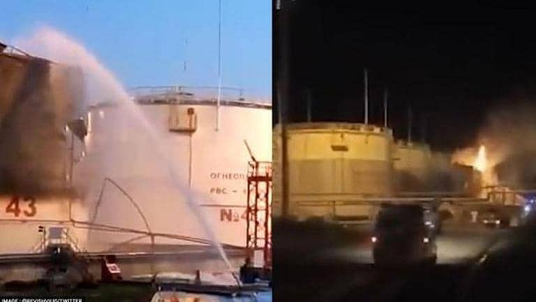 Drone crashes on Novoshakhtinsk oil products plant in Russia's Rostov ...