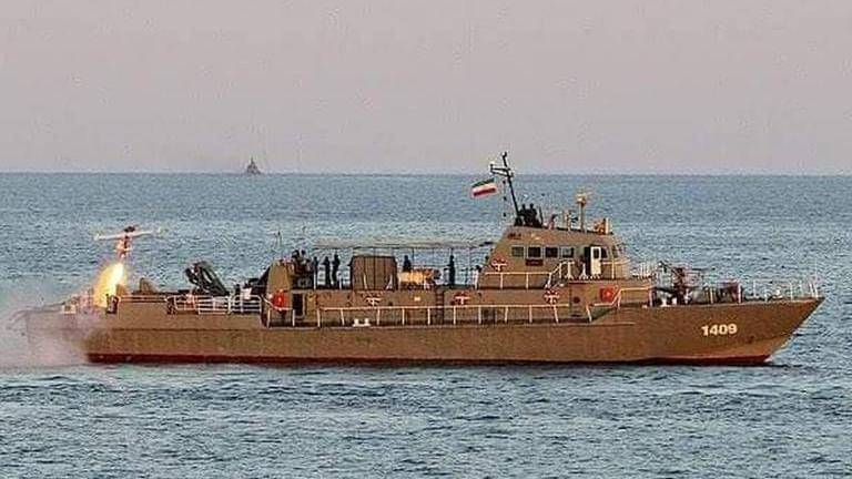 Iranian frigate accidentally opens fire on its own logistical ship ...