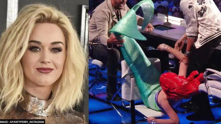 Katy Perry reacts to hilarious tumble on American Idol sets in her ...
