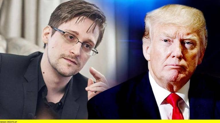 Donald Trump says whistleblower Edward Snowden is 'not being treated ...