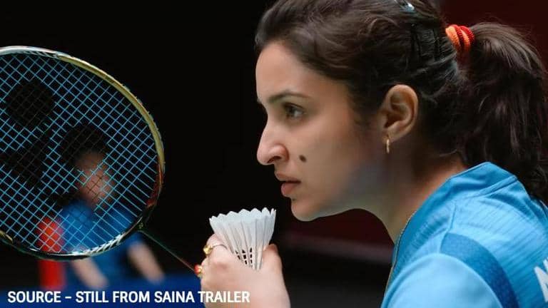 New Saina poster has Parineeti lunging like Saina Nehwal; prompts ...