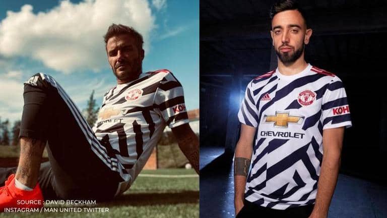 Man United's new third kit compared to zebras as David Beckham's ...