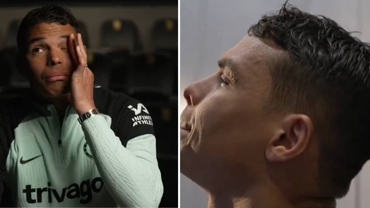 Thiago Silva breaks down as he BIDS GOODBYE to Chelsea in emotionally ...