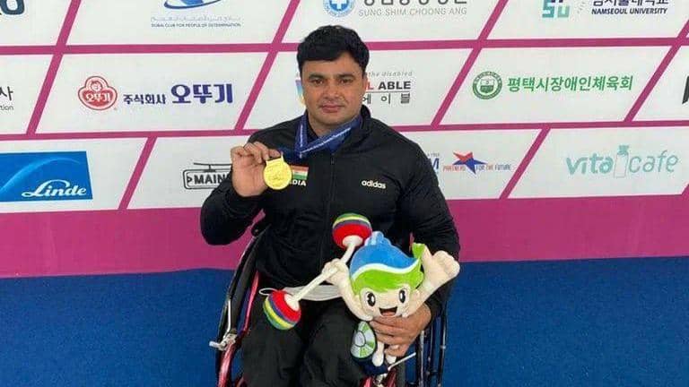 Ashok Malik wins gold in 65kg category in Asia Oceania Para ...