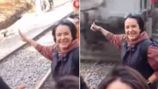 Viral Video: Woman arm hit by train-WATCH | Republic World