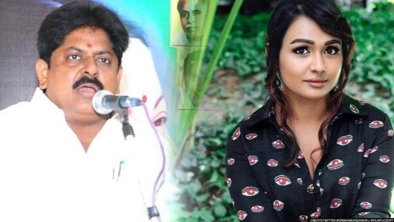 Ex-Min & AIADMK neta M Manikandan booked for rape after actor Shantini ...