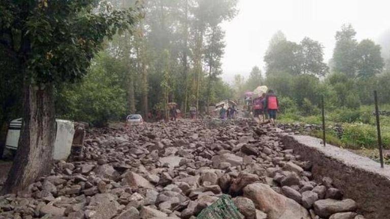 Kinner Kailash Yatra postponed as flash floods damage houses, block roads in Shimla, Kinnaur ...