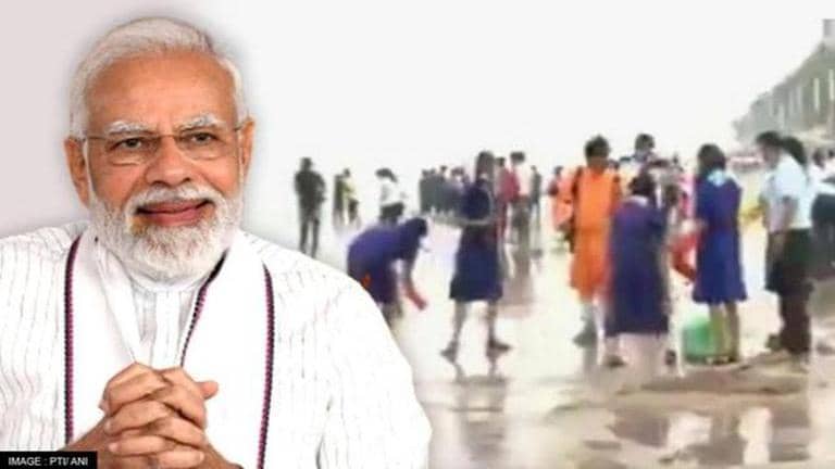 PM Modi hails cleanathon organised at Mumbai's Juhu Beach; urges all to ...
