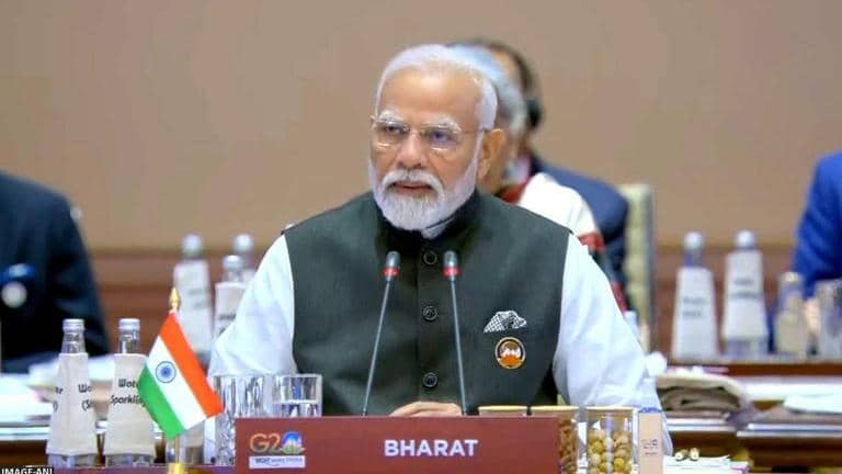 Bharat in place of India on nameplate as PM Modi addresses G20 Summit ...