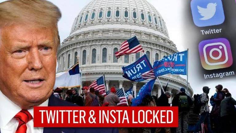 After Facebook, Twitter & Instagram lock Trump's accounts for videos on ...