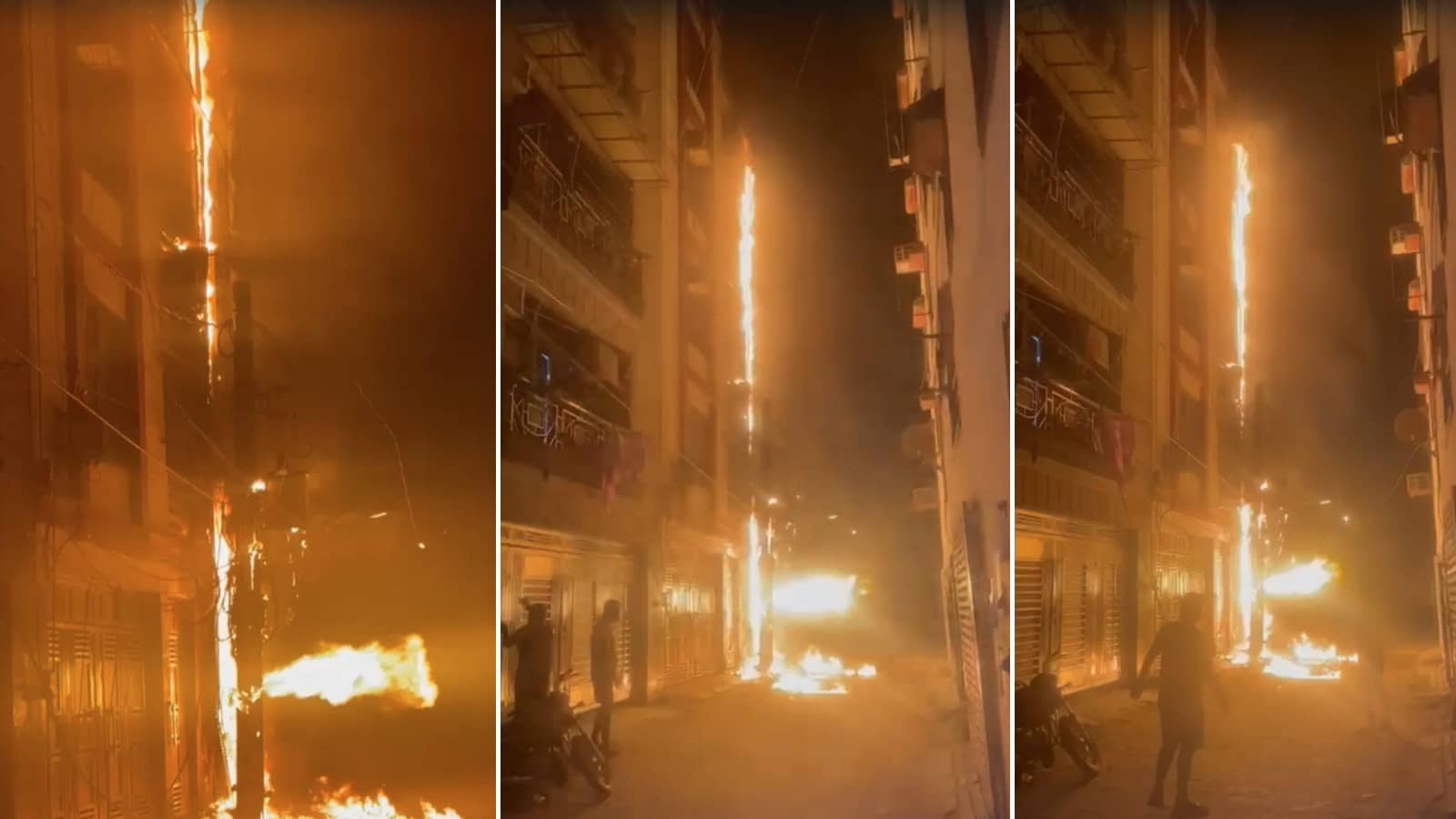 Massive Fire in IGL Pipeline Engulfs Building in Delhi's Saket, No ...