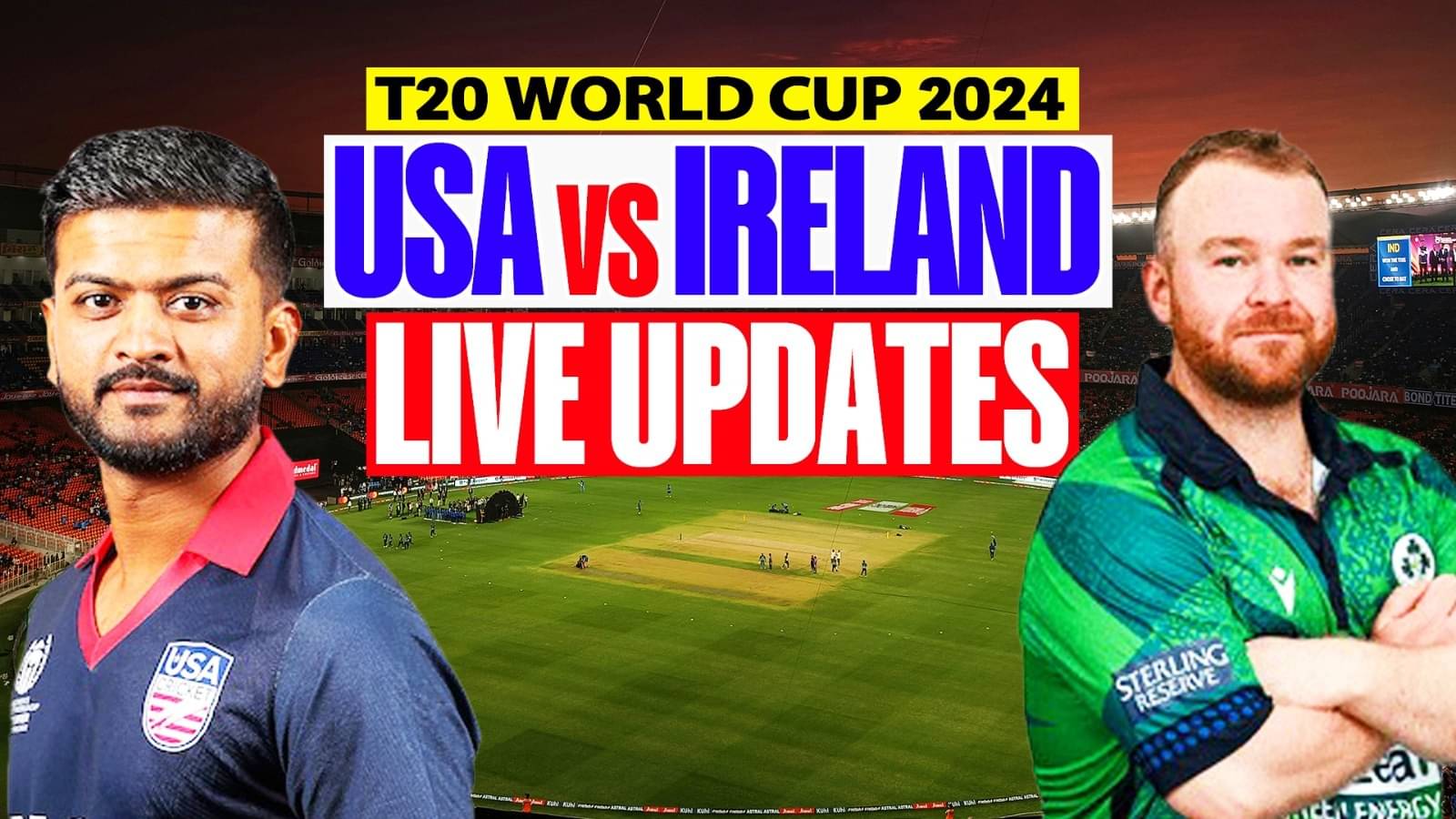 Live Cricket Score-USA vs Ireland updates, T20 World Cup 2024 match ...